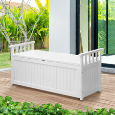 White Outdoor Benches Temple Webster